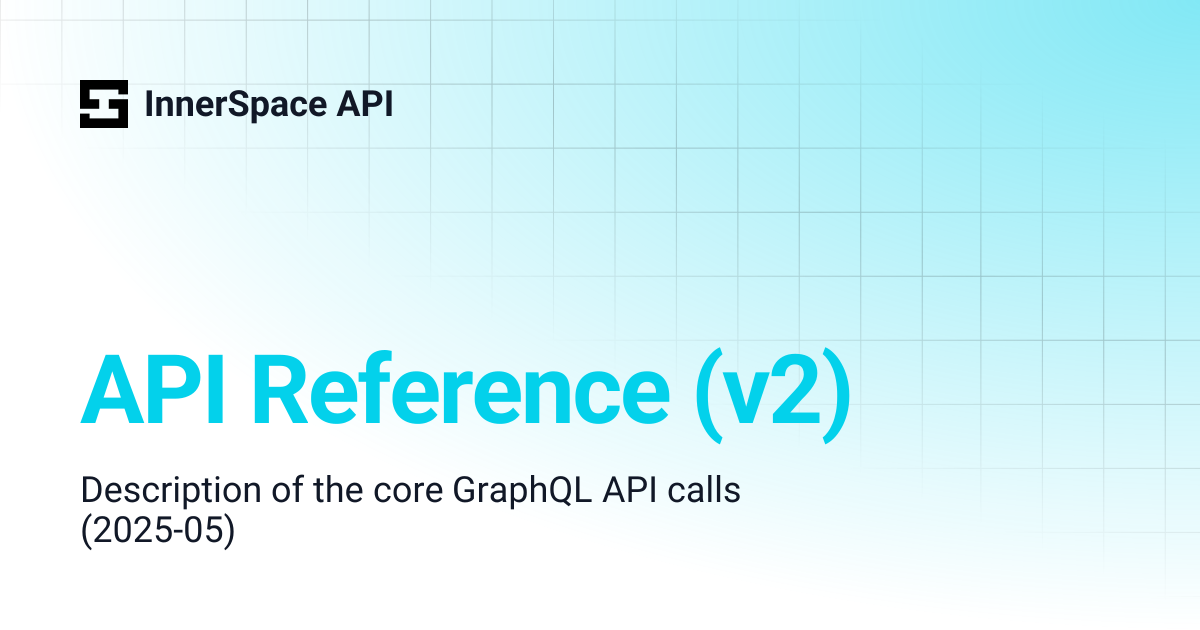 API Reference (v2) | InnerSpace API