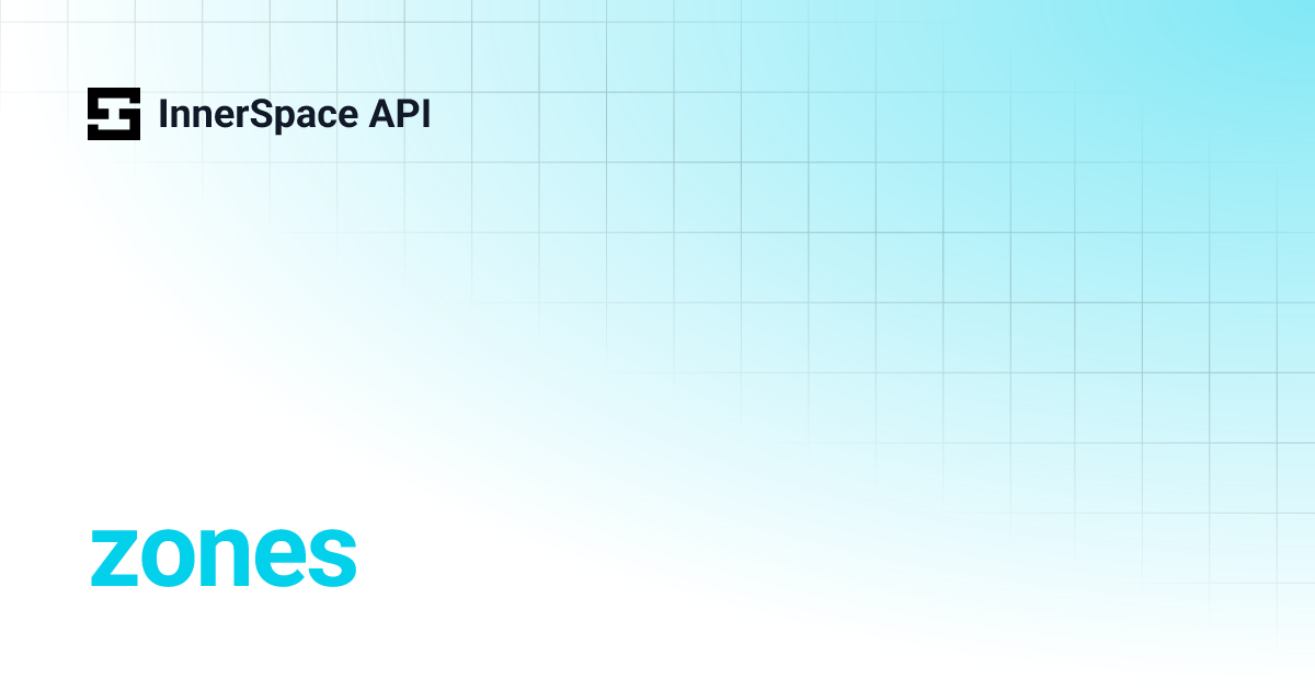 zones | InnerSpace API